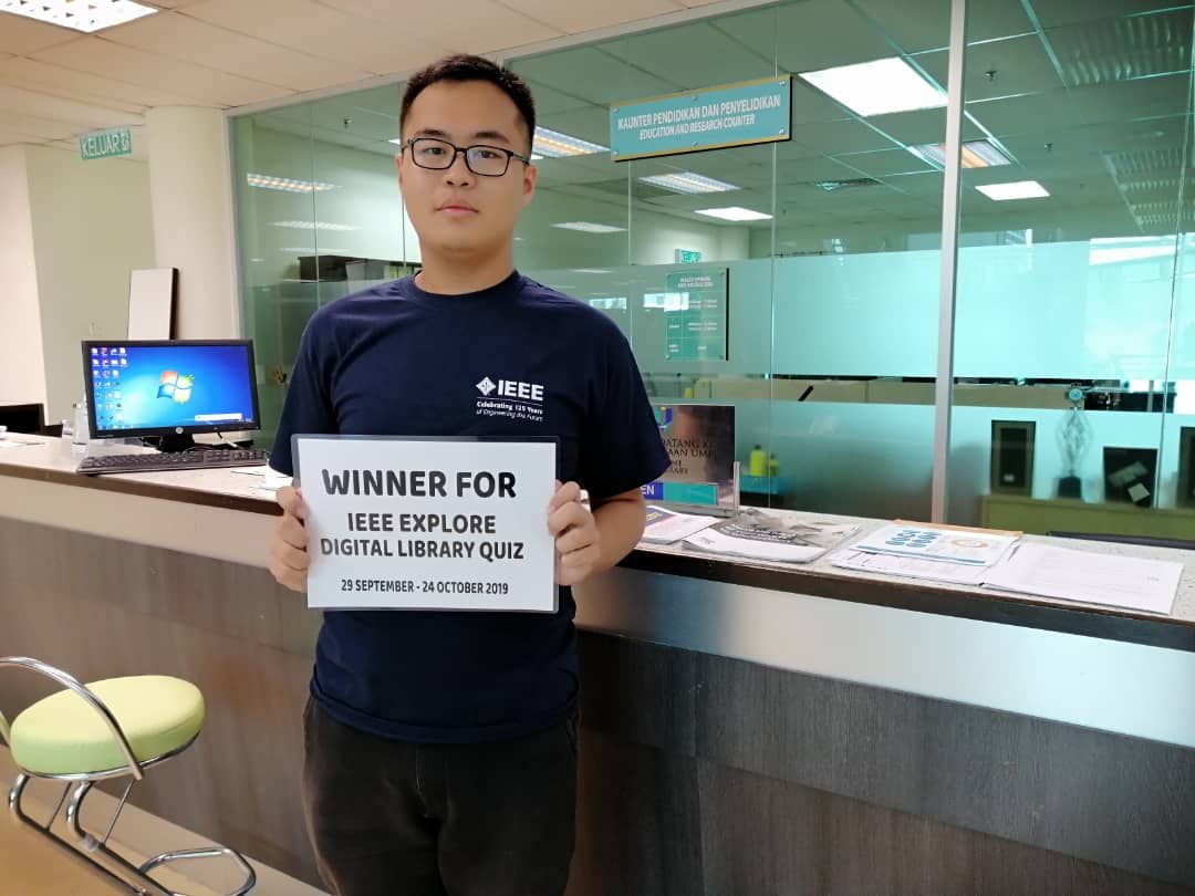 Winner For IEEE Xplore Digital Library Quiz – UMPSA Library