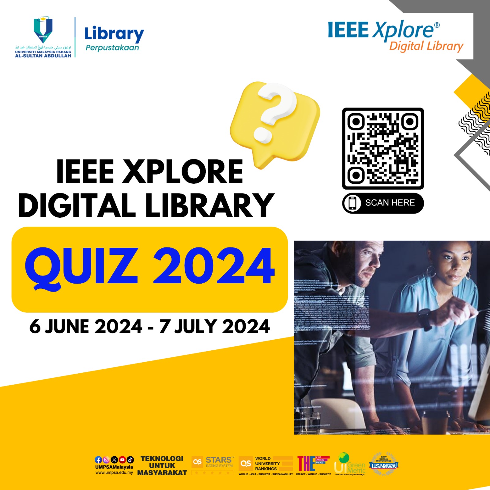 IEEE XPLORE DIGITAL LIBRARY QUIZ 2024 – UMPSA Library