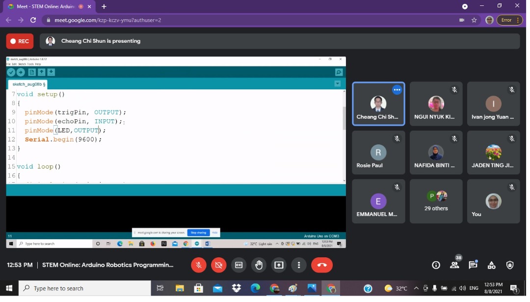 STEM Online: Arduino Robotics Programming 2021/17 SMK Bau, Sarawak – Ir ...
