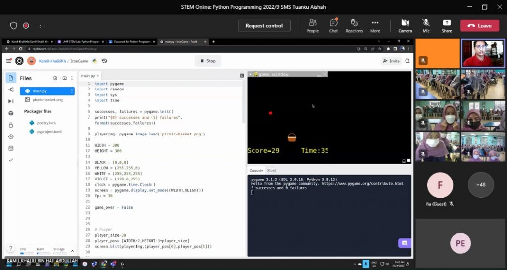 STEM Online: Python Programming 2022/9 SM Sains Tuanku Aishah Rohani ...