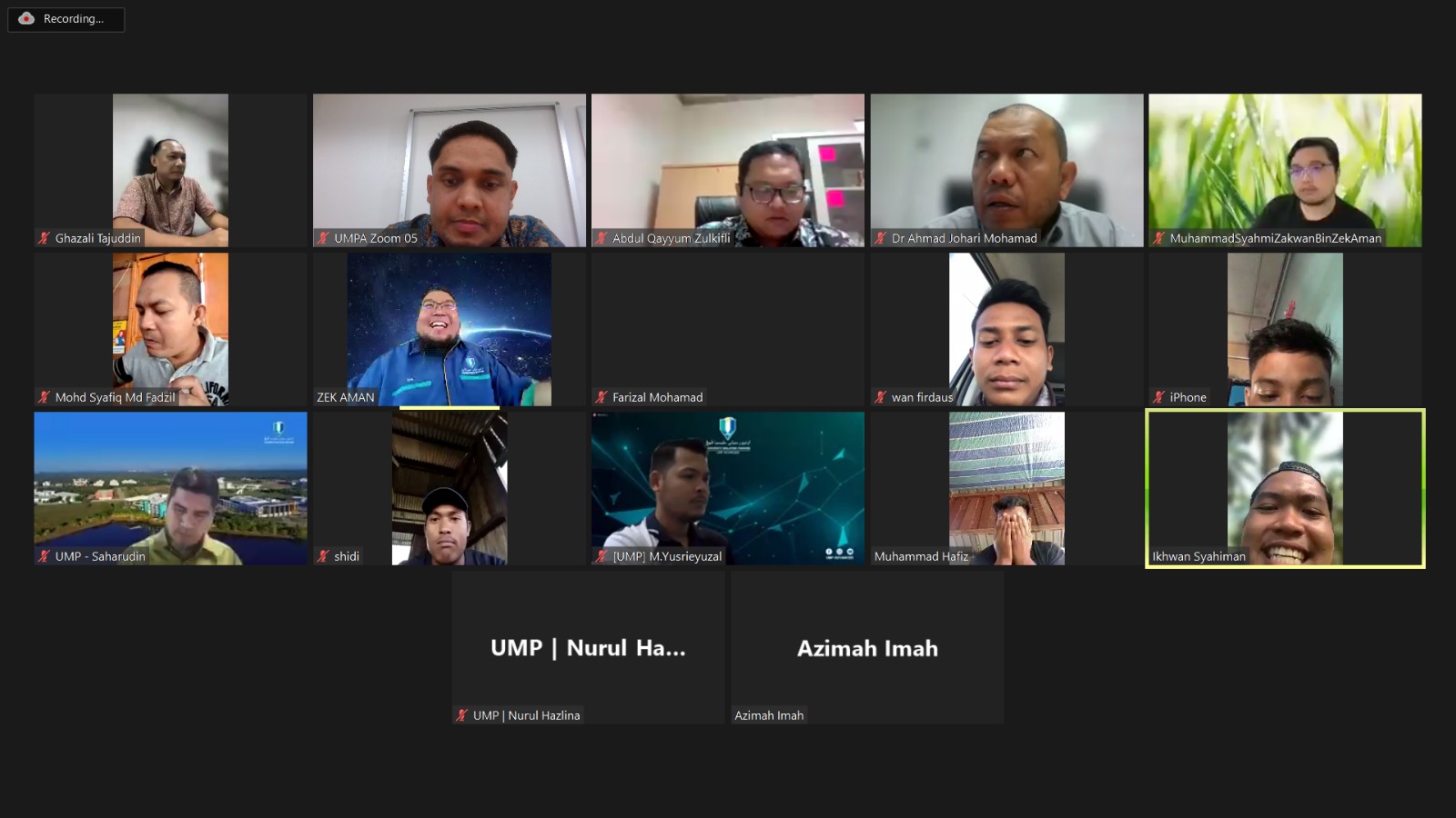 Penilaian Peserta Program MOF UMP – Smart Farming – Ir. Dr. Nurul ...