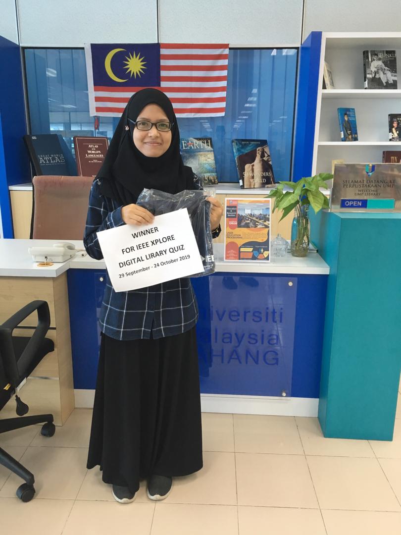 Winner For IEEE Xplore Digital Library Quiz – UMPSA Library