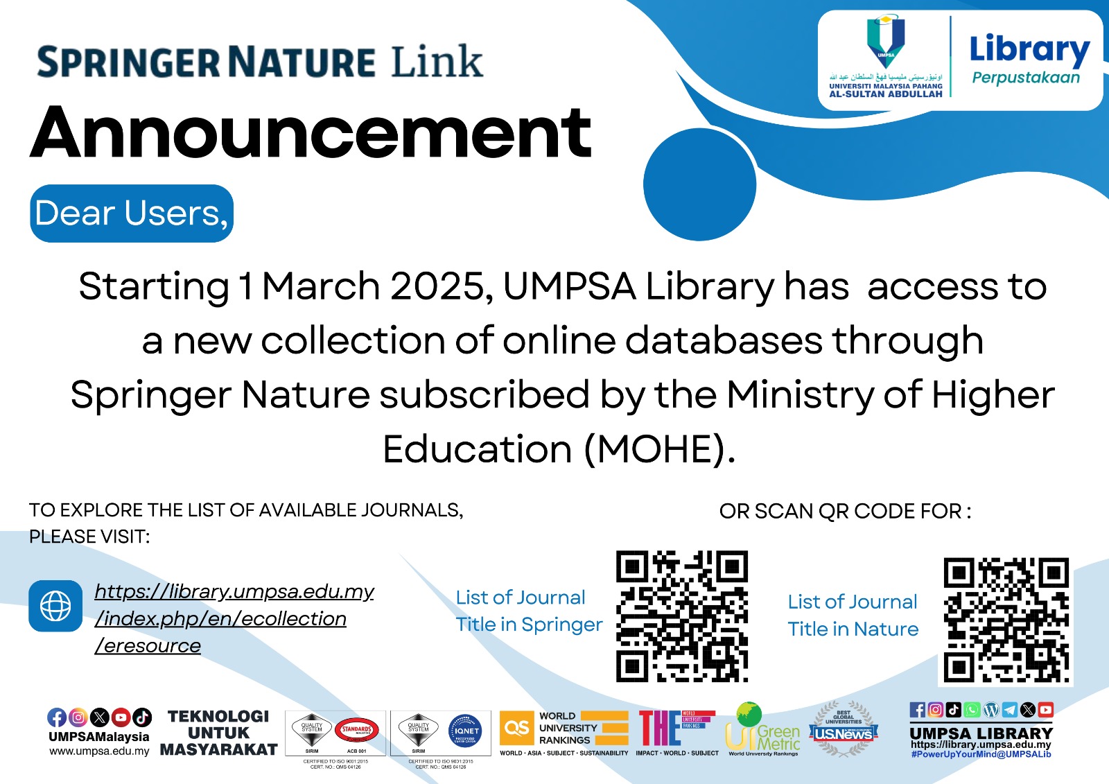 About – UMPSA Library